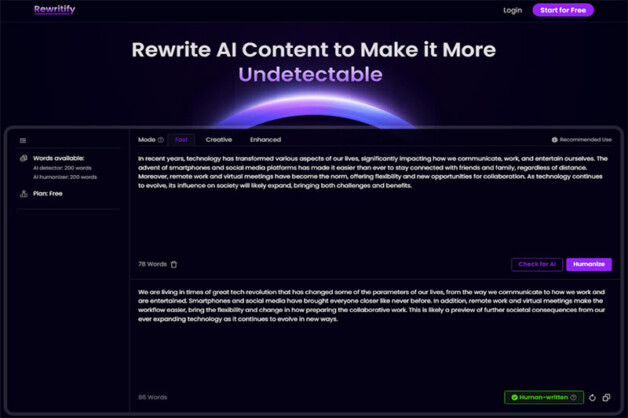 Rewritify Review: Best Practices to Humanize AI Text for Authenticity - PaySpace Magazine